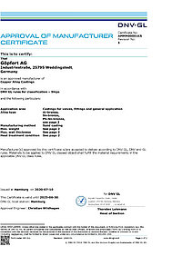 Göpfert AG - Foundry certificates